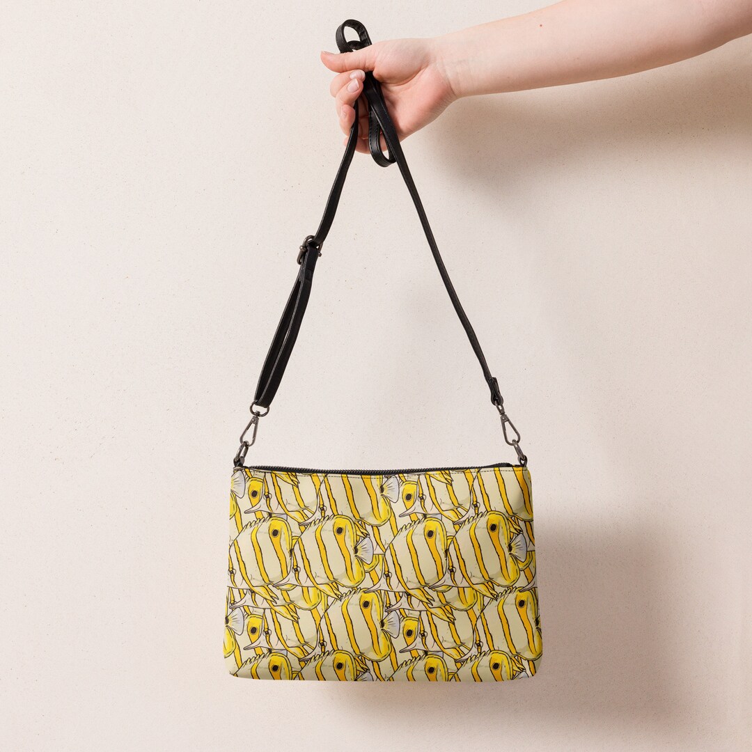 Copperband Butterflyfish Crossbody Bag, Aquarist Bag, Aquarium, Dang ...