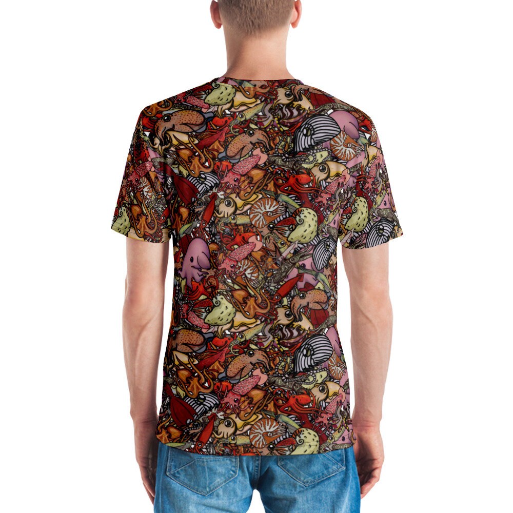 Cephalopod Shirt, Octopus, Nautilus, Cuttlefish, Squid, Gift, Men's T ...