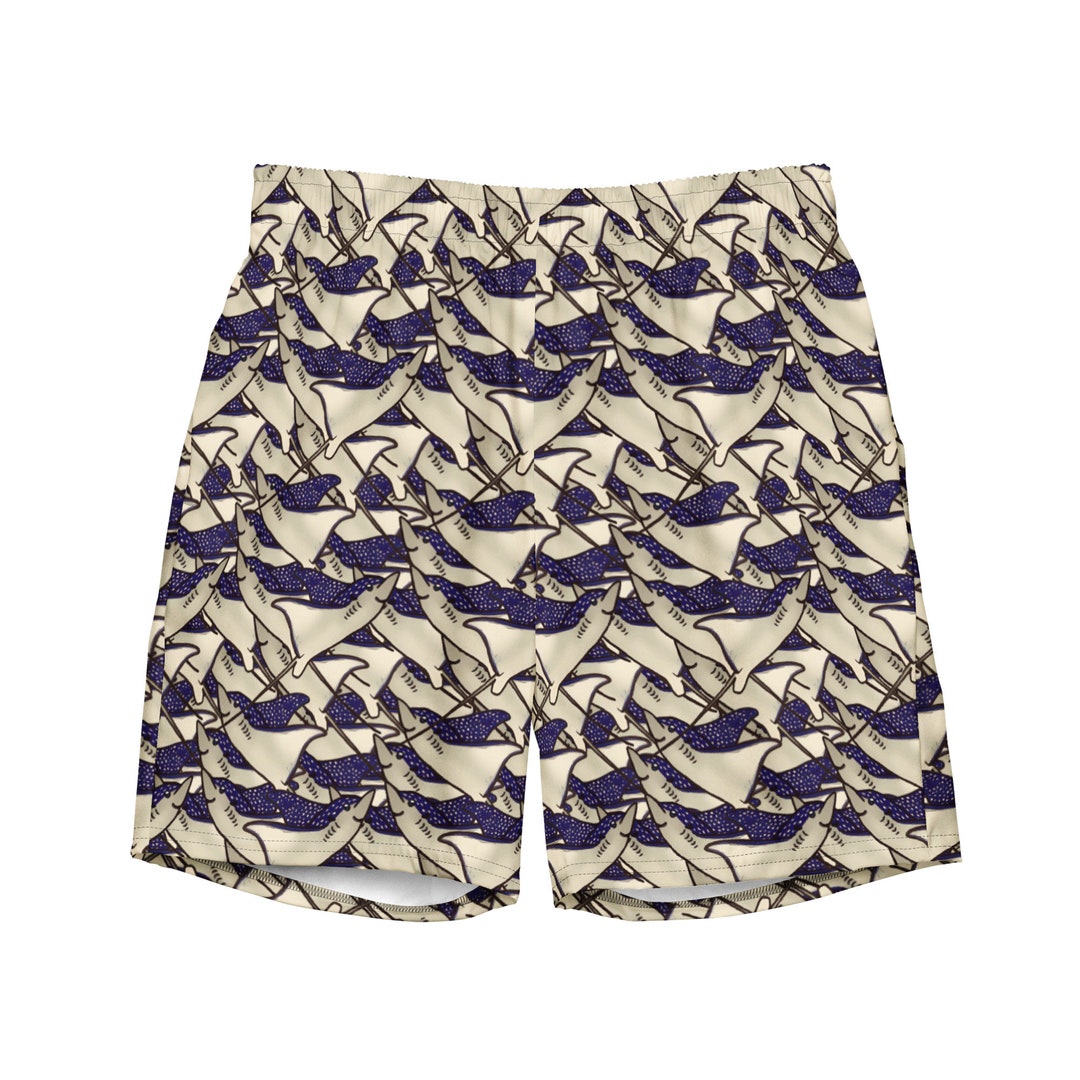 Spotted Eagle Ray Swim Trunks, Men's Swim Trunks, Swim Suit, Stingray ...