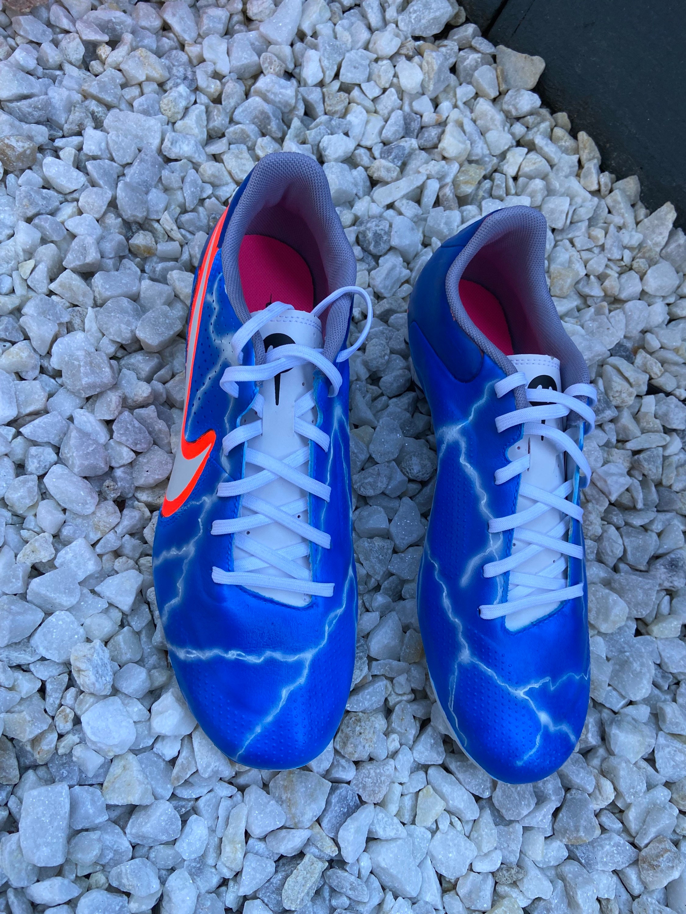 Custom Lightning Football/soccer/baseball Cleats - Etsy