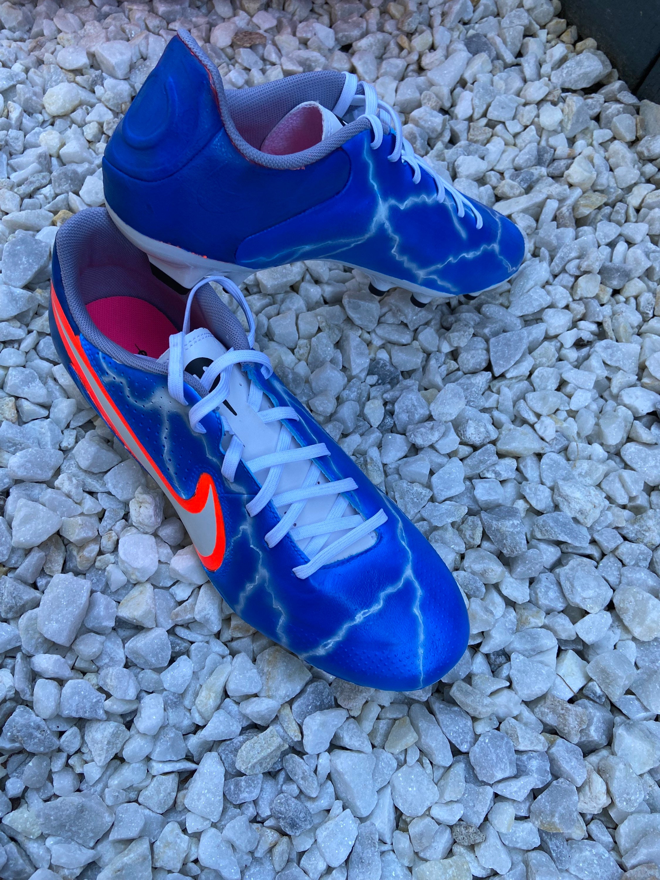 Custom Lightning Football/soccer/baseball Cleats - Etsy