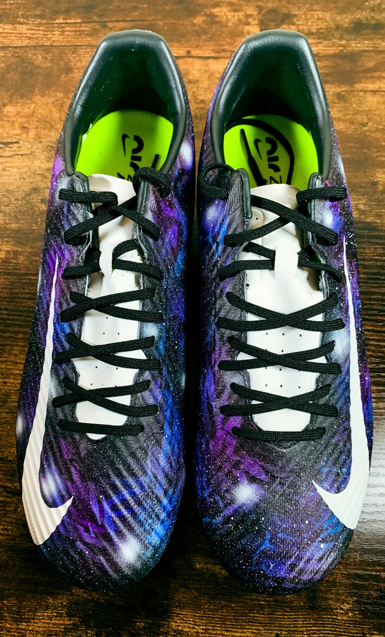Custom Galaxy Football/soccer/baseball Cleats - Etsy