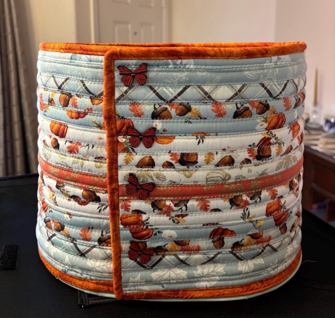 Handmade Fall Themed Jelly Roll Basket With Wooden Butterfly Buttons - Etsy