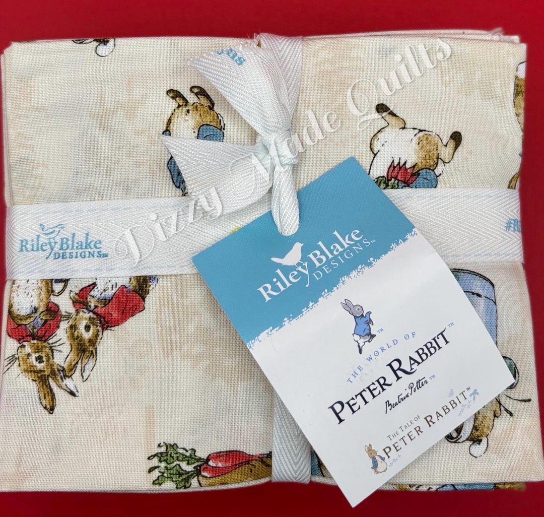 The Tale of Peter Rabbit by Beatrix Potter 15 Piece Fat Quarter Bundle ...