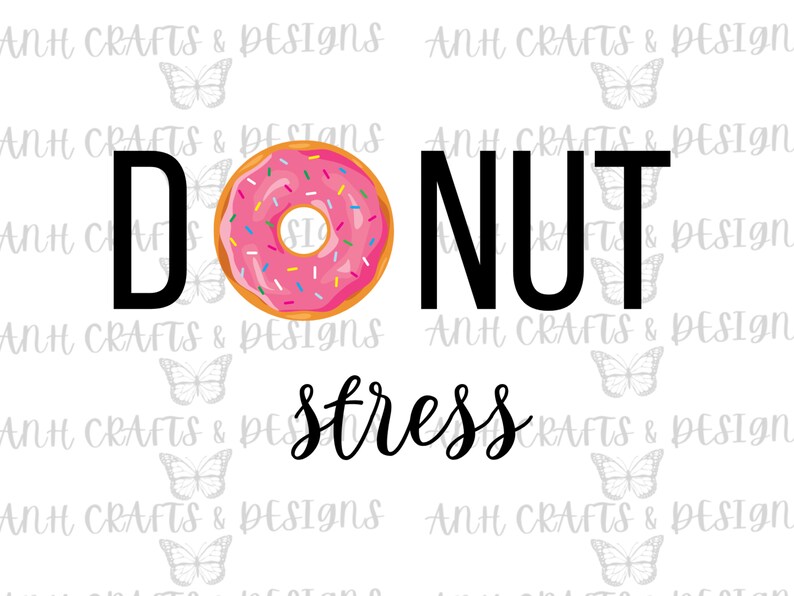 Donut Stress Png, Donut Stress, Sprinkle Donut, Png, Digital Download ...