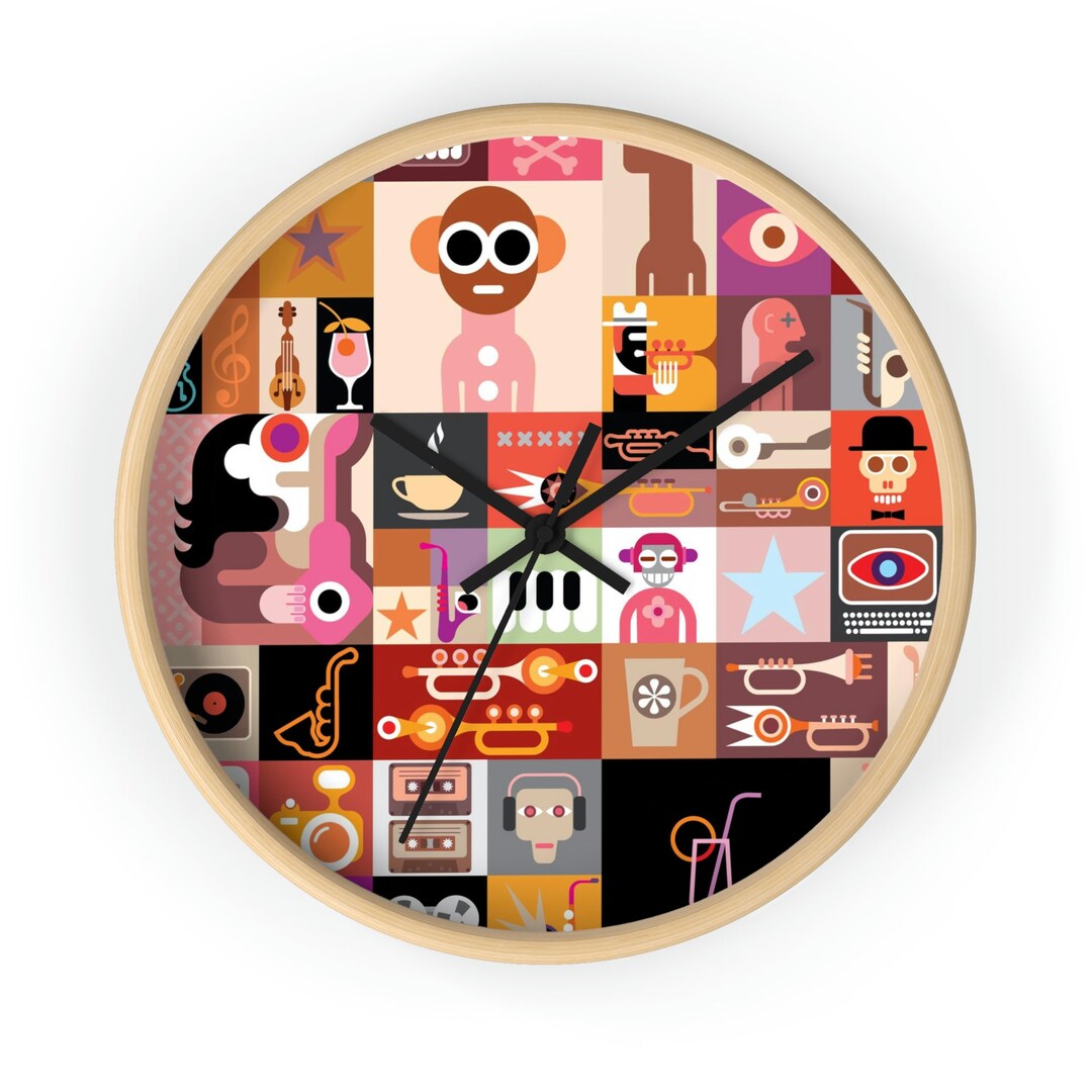 Pop Art Wall Clock Pop Art Style - Etsy