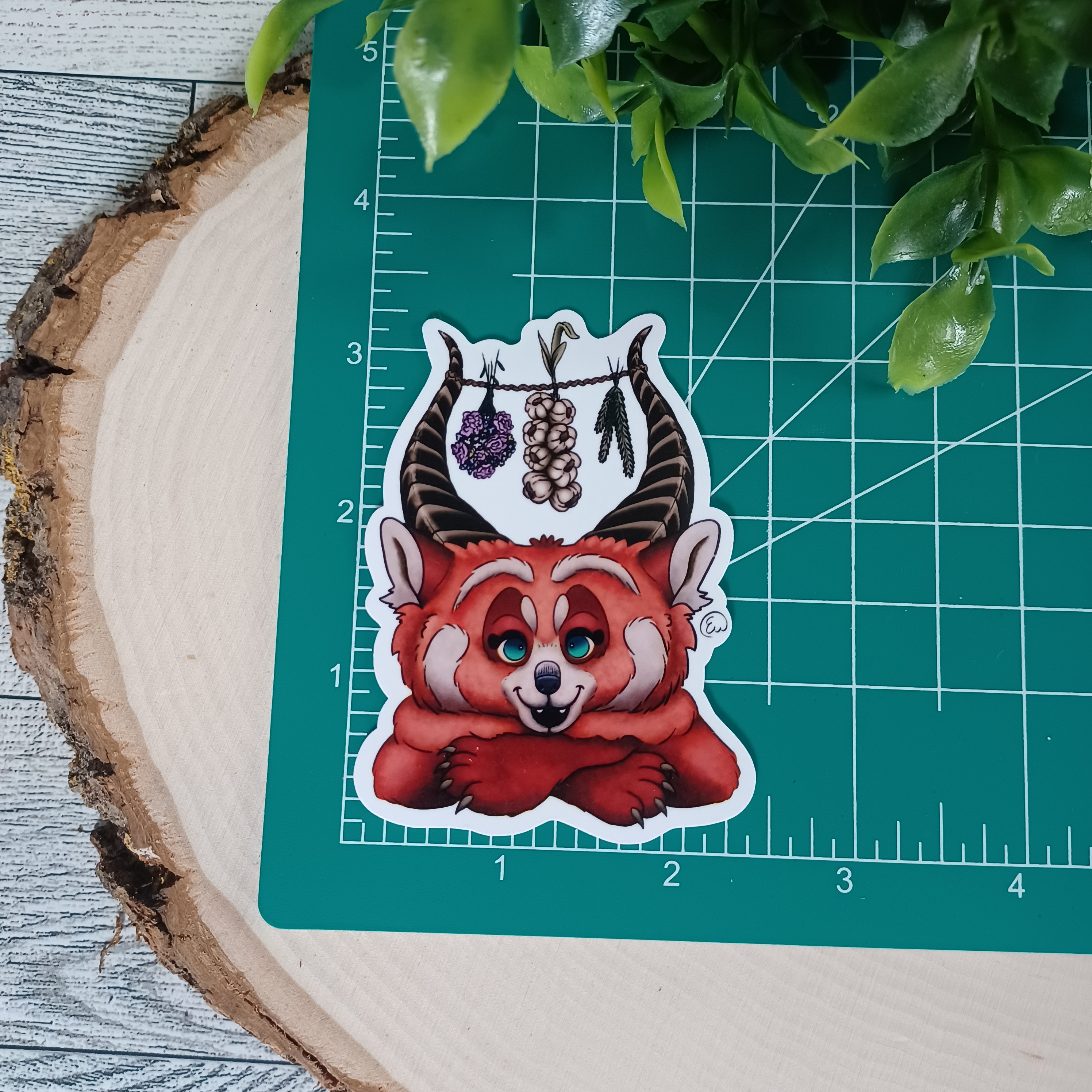 Hybrid Red Panda Critter Sticker / Vinyl Herbalist Friendo / Waterproof ...