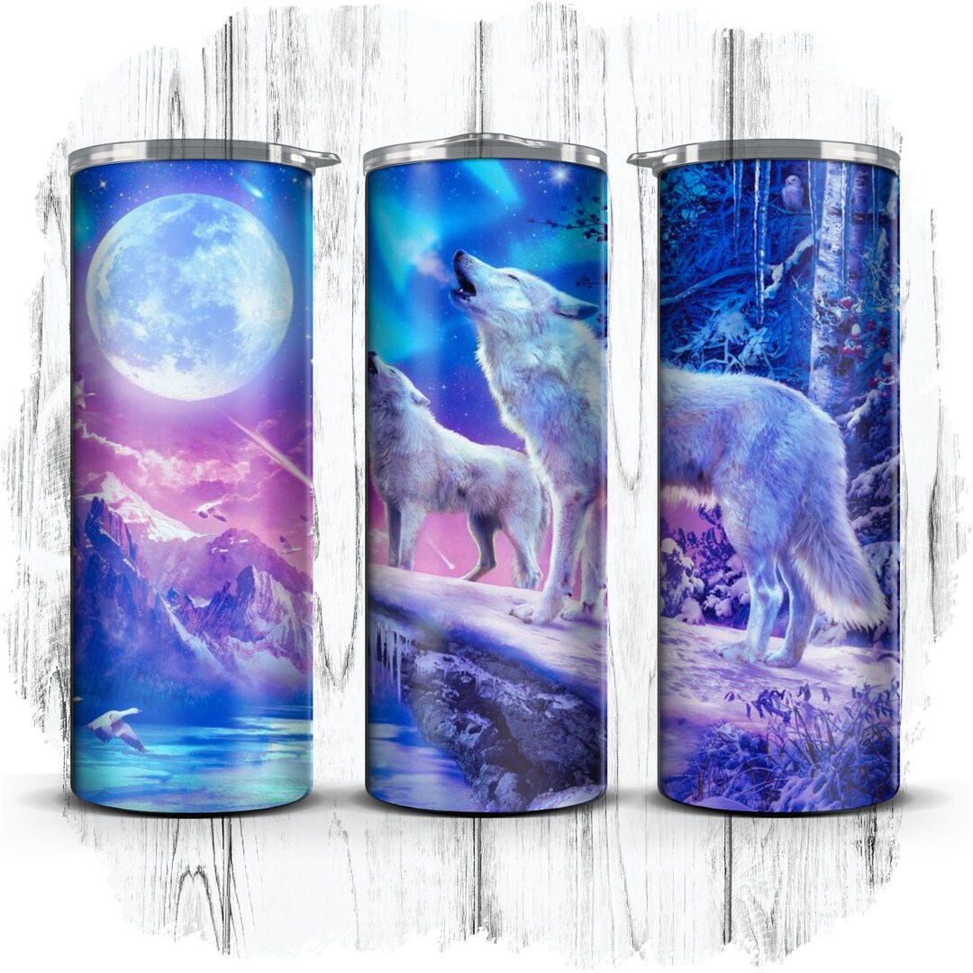 30 Wraps: Wolf, Animal, White Wolf, Snow, Mountain Tumbler Wrap PNG ...