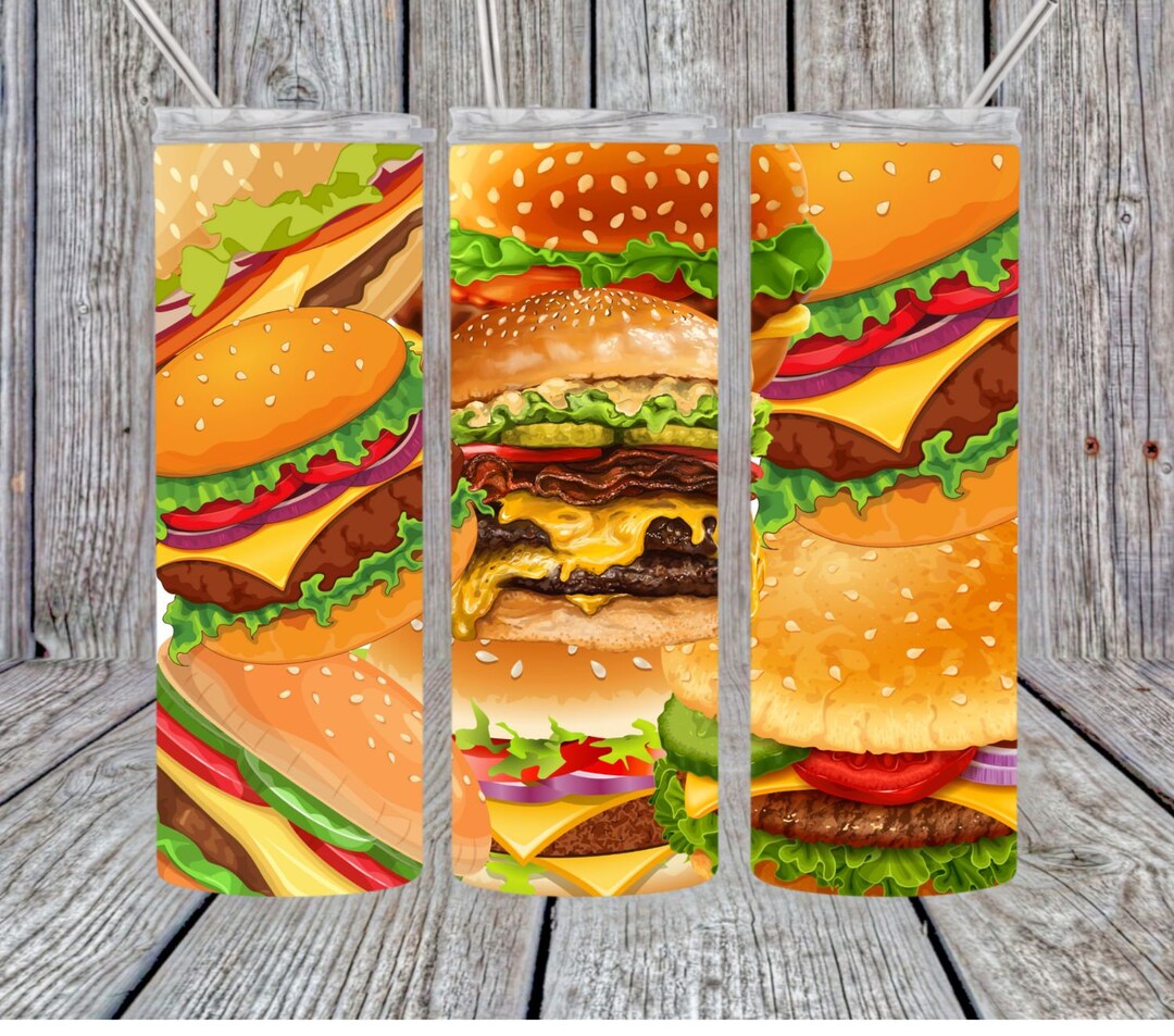 5 Wraps: Junk Food Tumbler Sublimation Wrap PNG 20oz Skinny - Etsy