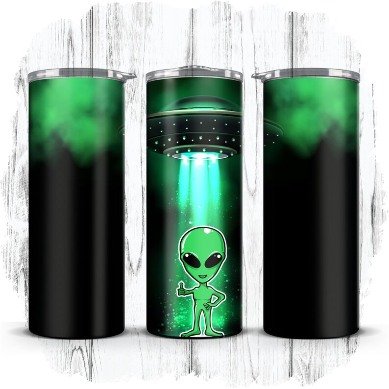 43 Wraps: Alien Tumbler Sublimation Wrap PNG, 20oz Skinny Tumbler ...