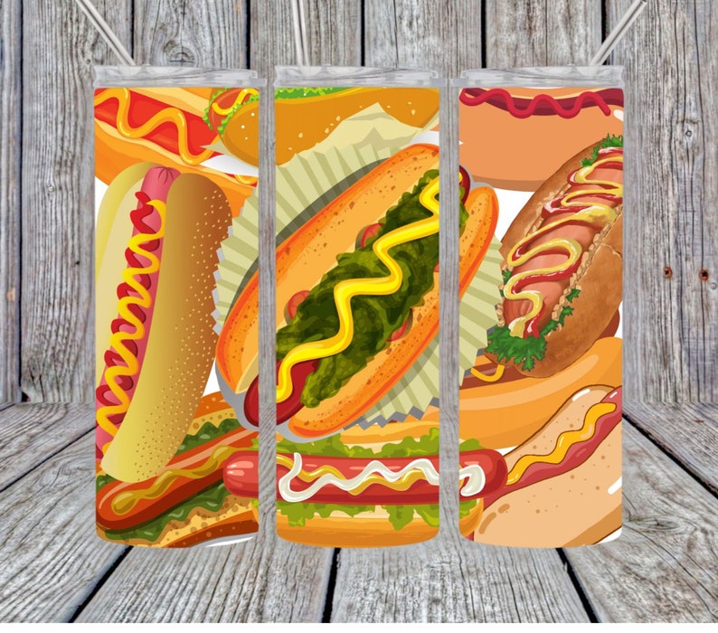 5 Wraps: Junk Food Tumbler Sublimation Wrap PNG 20oz Skinny - Etsy