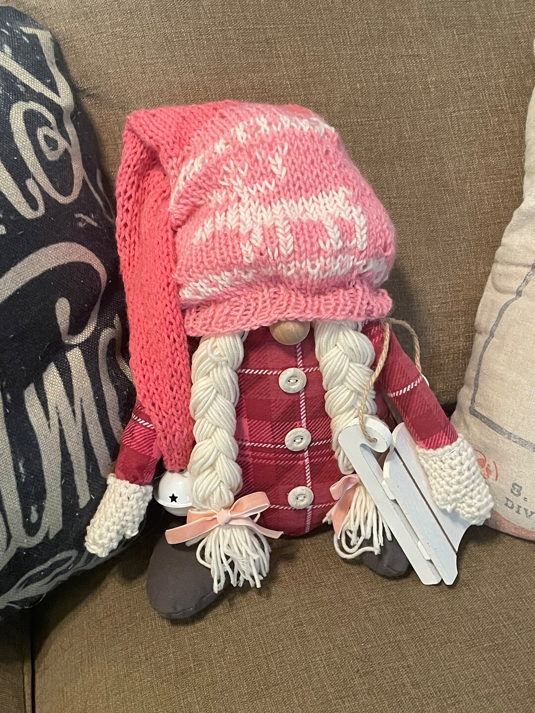 Handmade Glida the Sledding Gnome, Christmas Nisse, Winter Tomte - Etsy