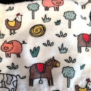 Handmade Flannel Minky Farm Quilt, Neutral, Off-white, One of a Kind - Etsy