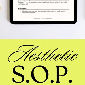 SOP Professional Work Business Template Process Documentation System ...