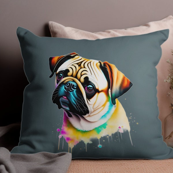 Pug Pillow - Etsy