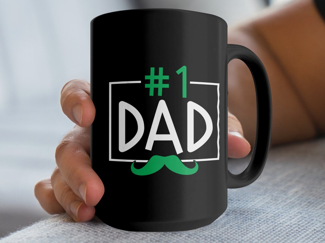 Number One Dad Mug, # 1 Dad Father's Day Mug, Dad Gift From Kids ...