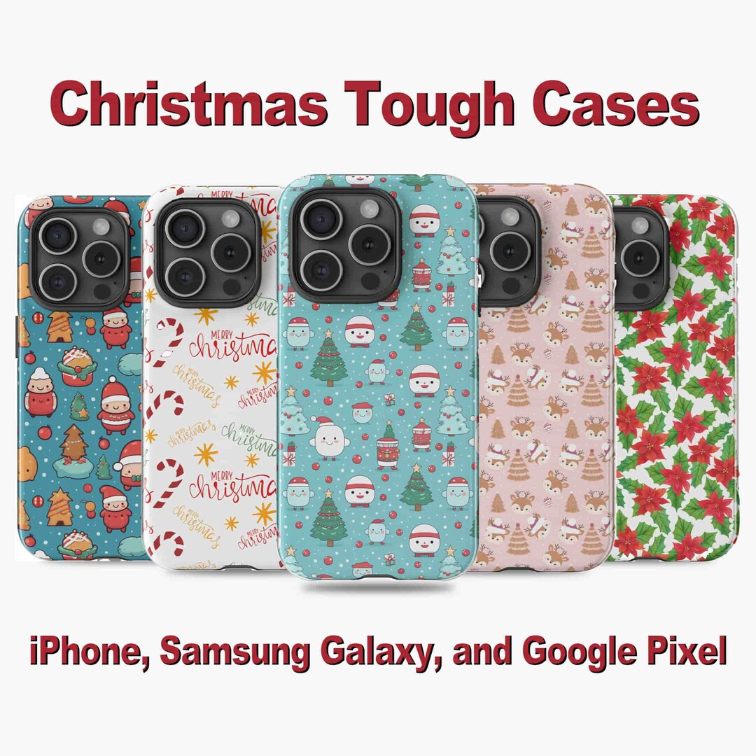 Christmas Phone Case, iPhone 15 Plus 15 Pro Max to Model 11 or Samsung ...