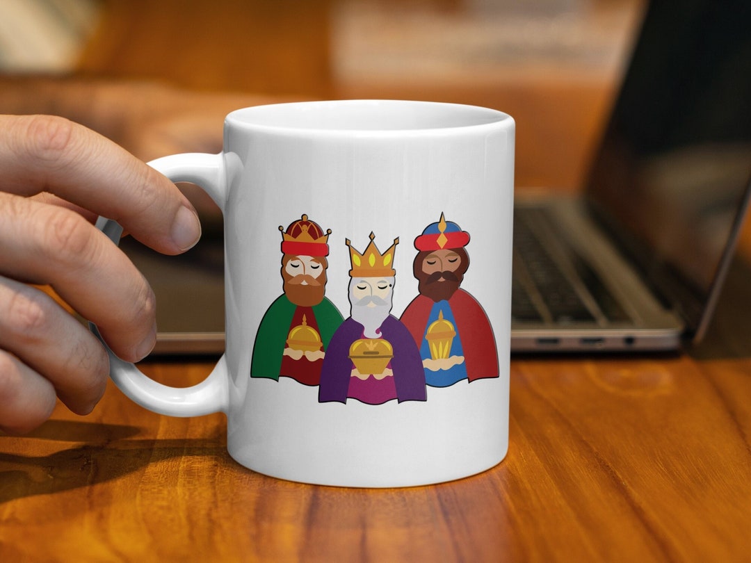 Reyes Magos Ceramic 11 0z Mug, Christmas Coffee Mug, Hot Chocolate ...