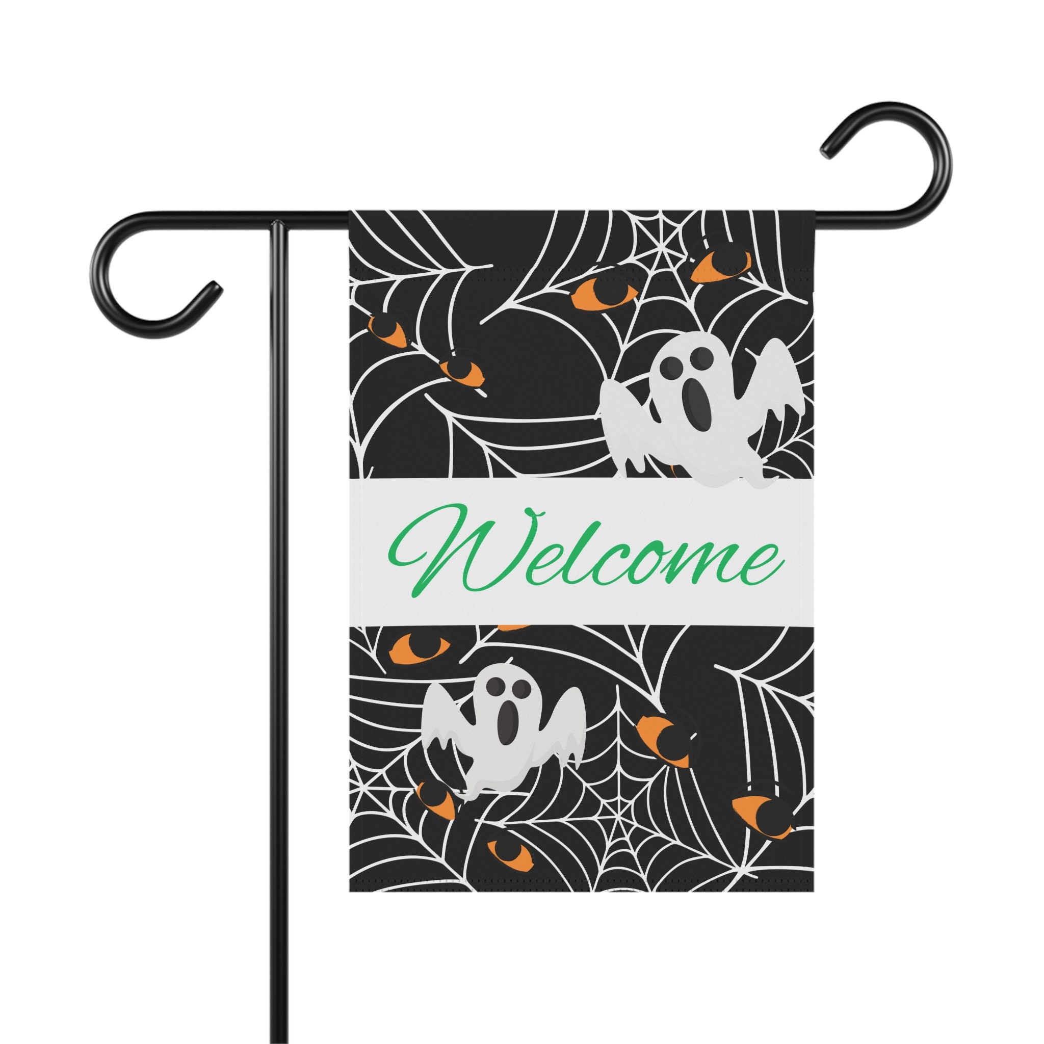 Welcome Ghost Banner Porch Garden Flag Yard Decor Boho Modern - Etsy