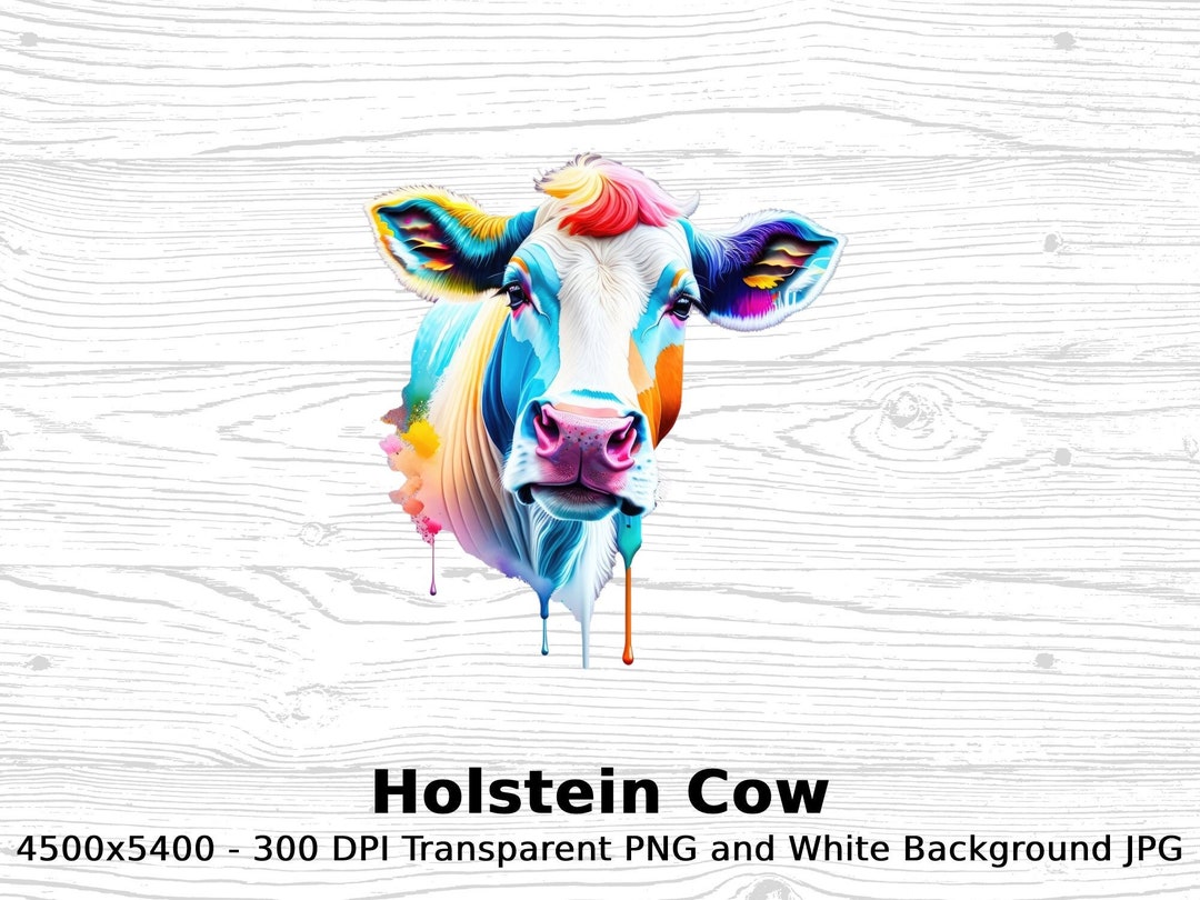 Holstein Cow PNG JPG High Quality Digital Download Cow Lovers ...