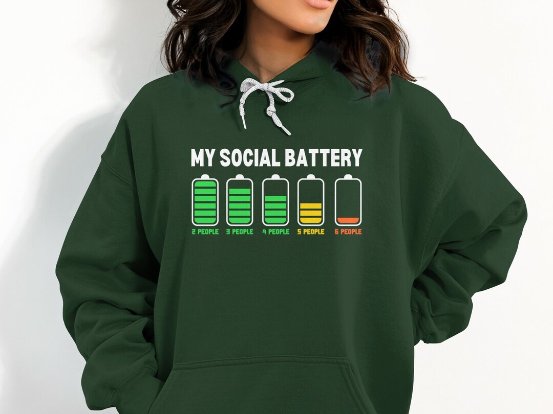 My Social Battery, Sarcastic Introvert Tshirt, Great Gift for ...