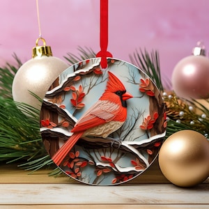Northern Cardinal Christmas Ornament, Cardinal Decor, Christmas Tree ...