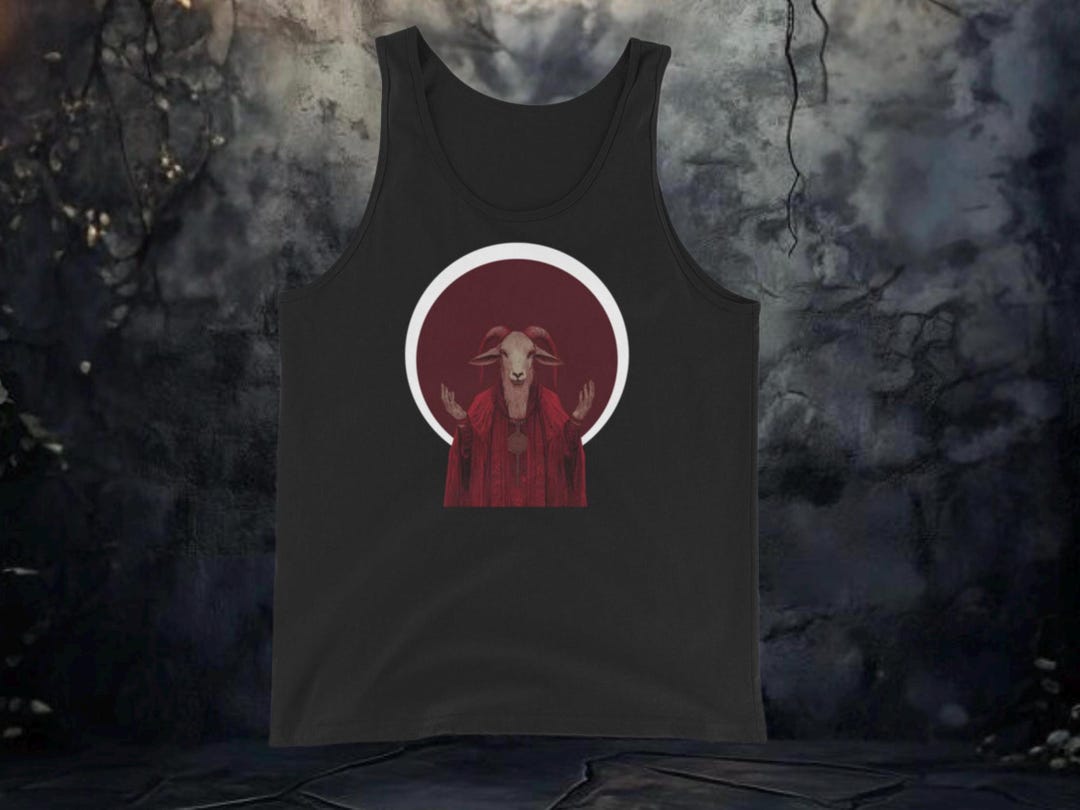 Goat Priest Workout Tank Gothic Fitness Apparel, Dark Fantasy ...