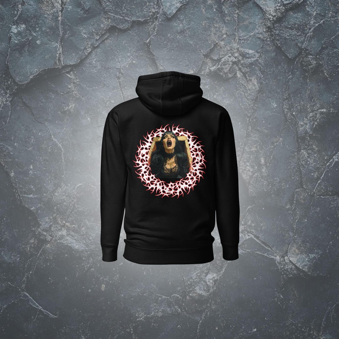 Bloodlust Awakening Gothic Hoodie – Alt Dark Aesthetic Activewear ...