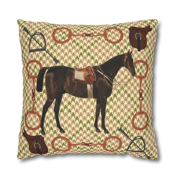 Equestrian Pillow - Etsy