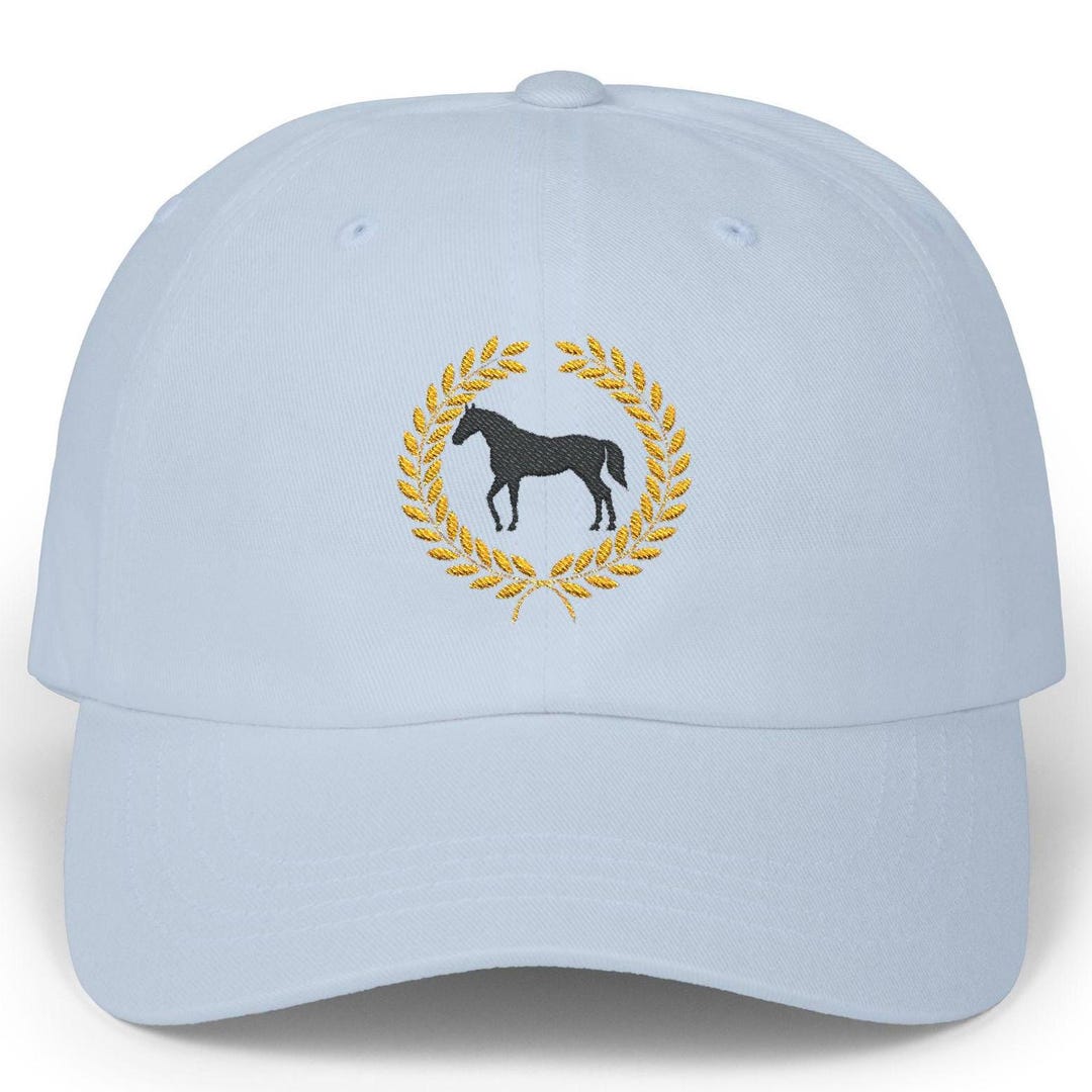 Embroidered Standing Horse Baseball Cap, Equestrian Baseball Hat, Horse ...