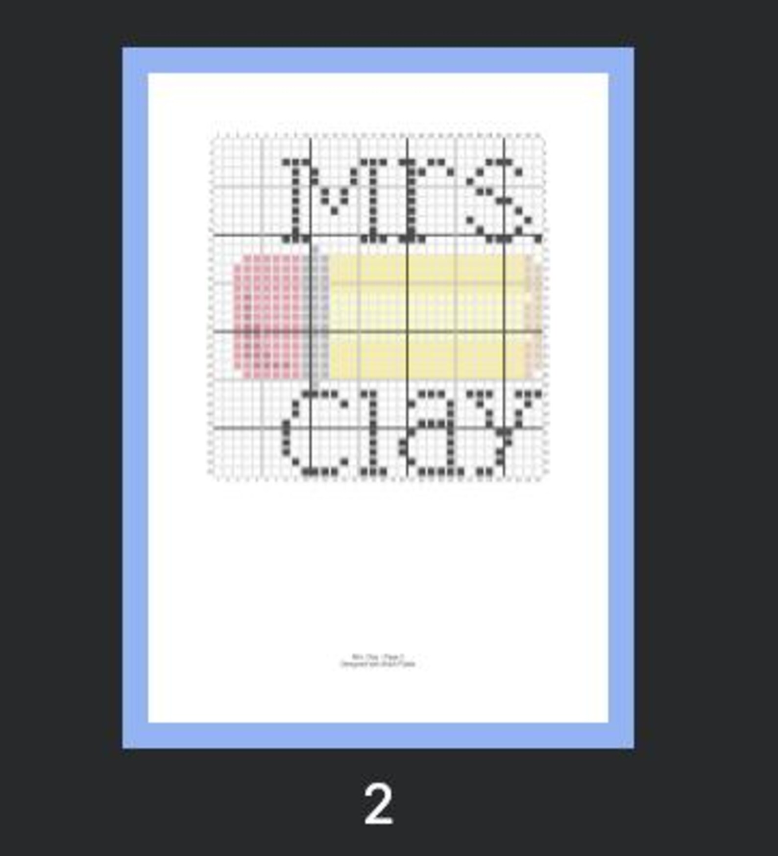 Custom Teacher Name Cross Stitch - PATTERN ONLY! - Etsy
