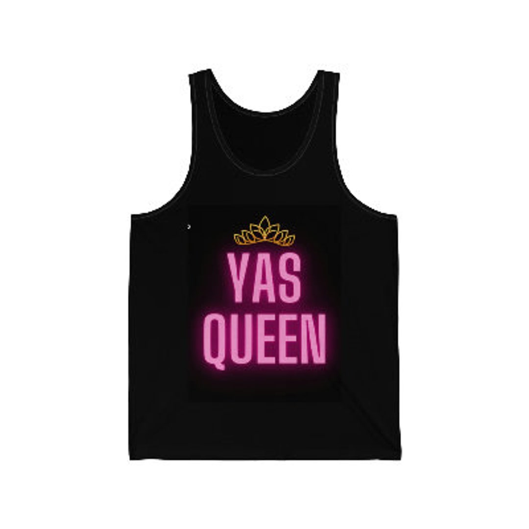 Yas Queen With Crown Singlet/tank - Etsy