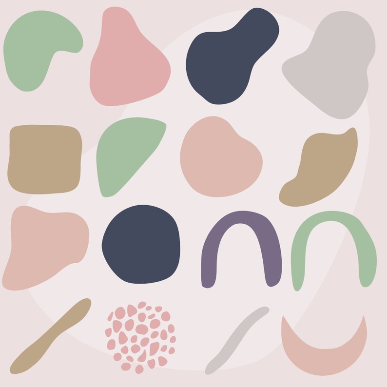 50 DIY Boho Shapes Bundle | PNG and SVG Illustrations | Hand Drawn ...