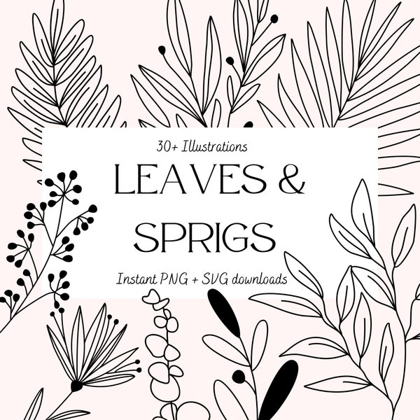 Floral Line Art - Etsy