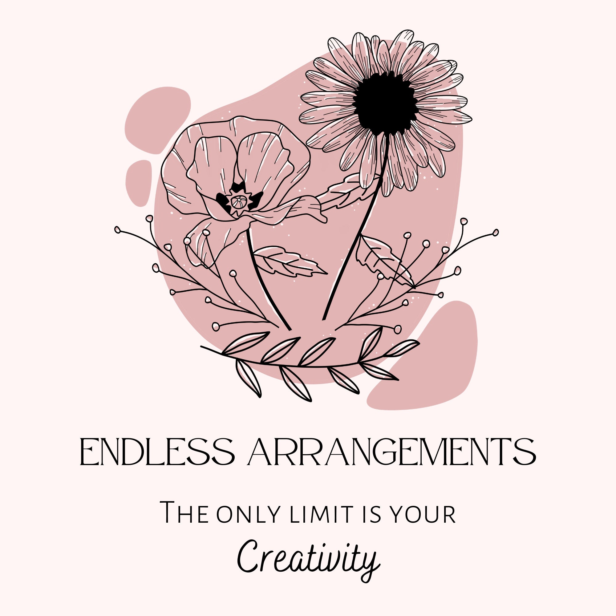 30 DIY Floral Design Bundle Floral Line Art Botanical Line - Etsy