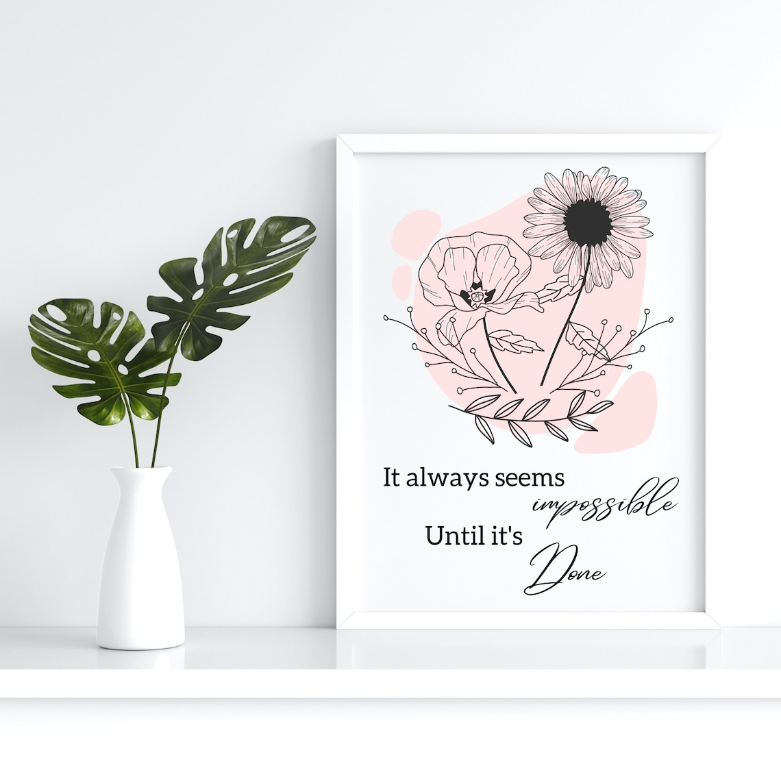 30 DIY Floral Design Bundle | Floral Line Art | Botanical Line Art PNG ...