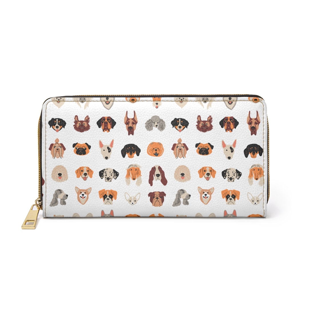 Dogs Zipper Wallet, Zipper Wallet Women, Puppy Wallet Clutch, Doggy ...