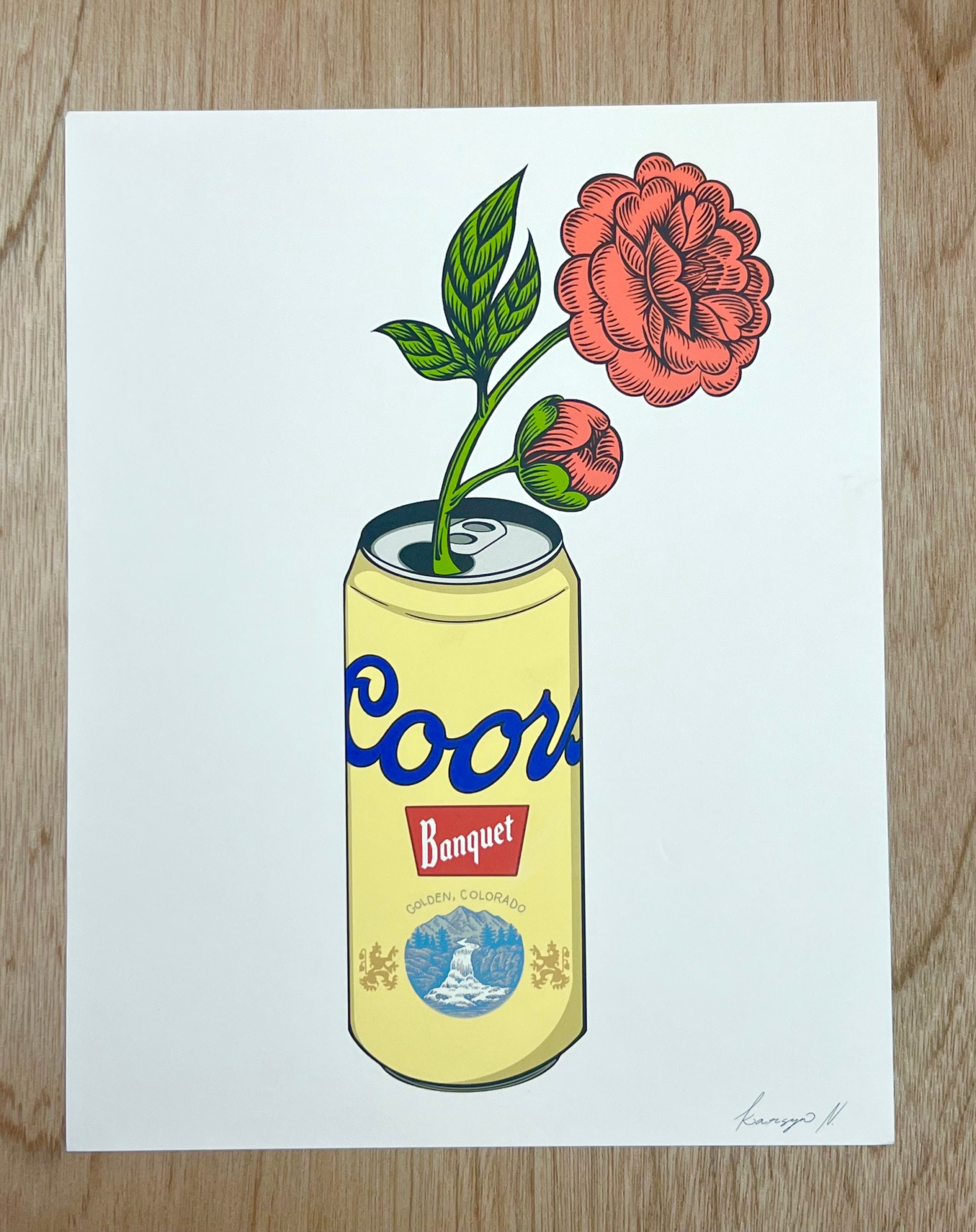 Coors Banquet Art Print | Coors Poster, Retro Wall Art, Vintage Beer ...
