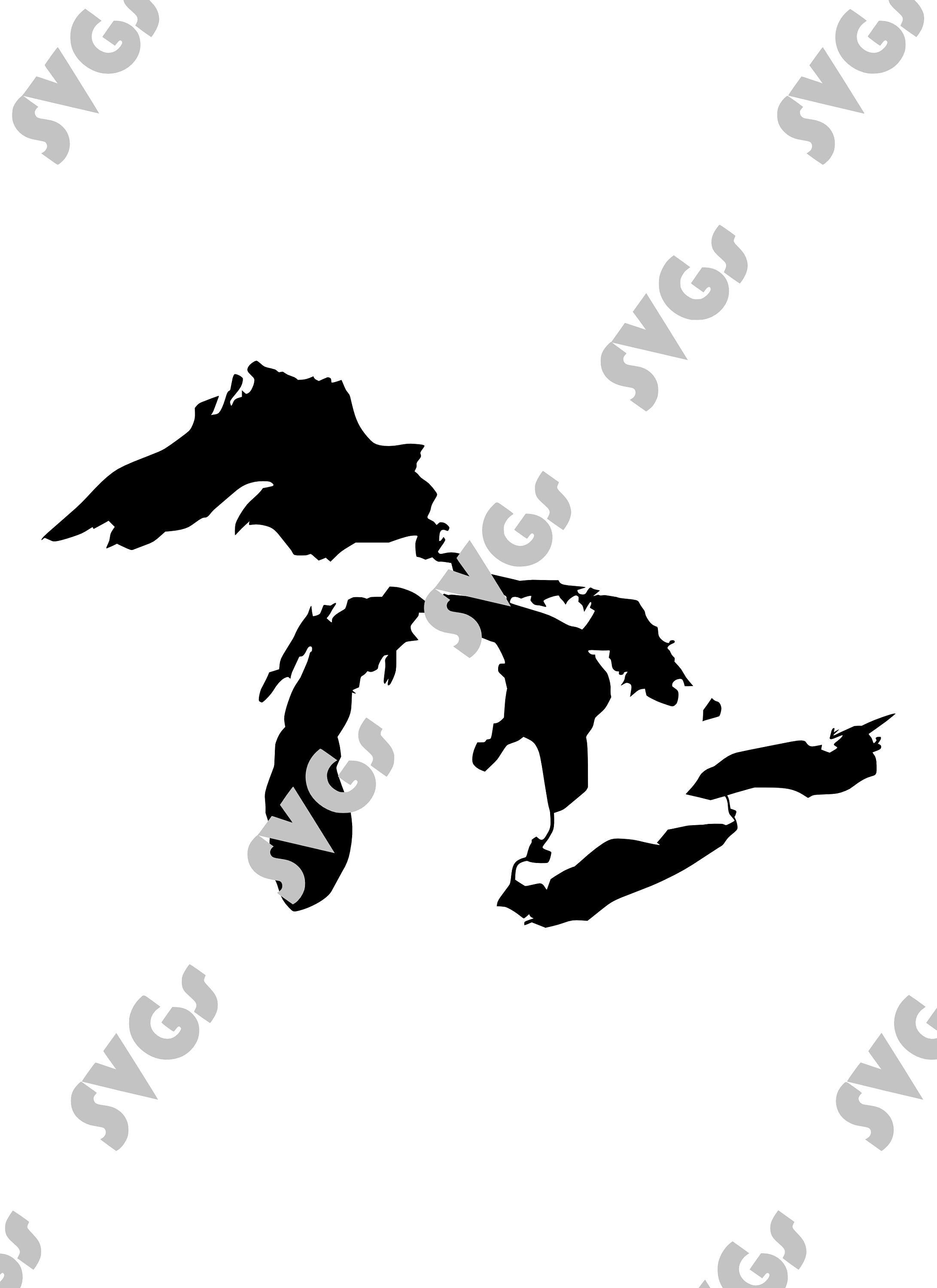 Great Lakes Bundle SVG, JPG, PNG, Crafting Image - Etsy