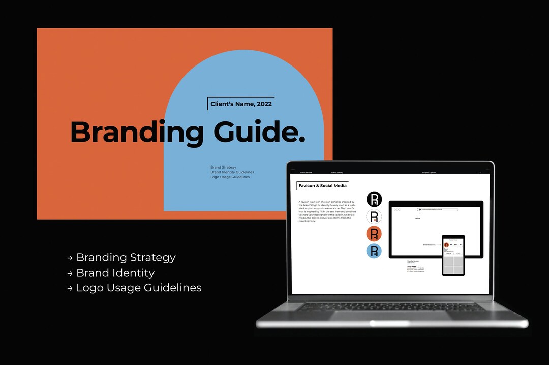 Branding Guide Template for Indesign - Etsy