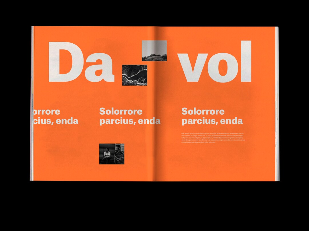 Experimental Modern Book Template Adobe Indesign 8.5x11 Instant ...