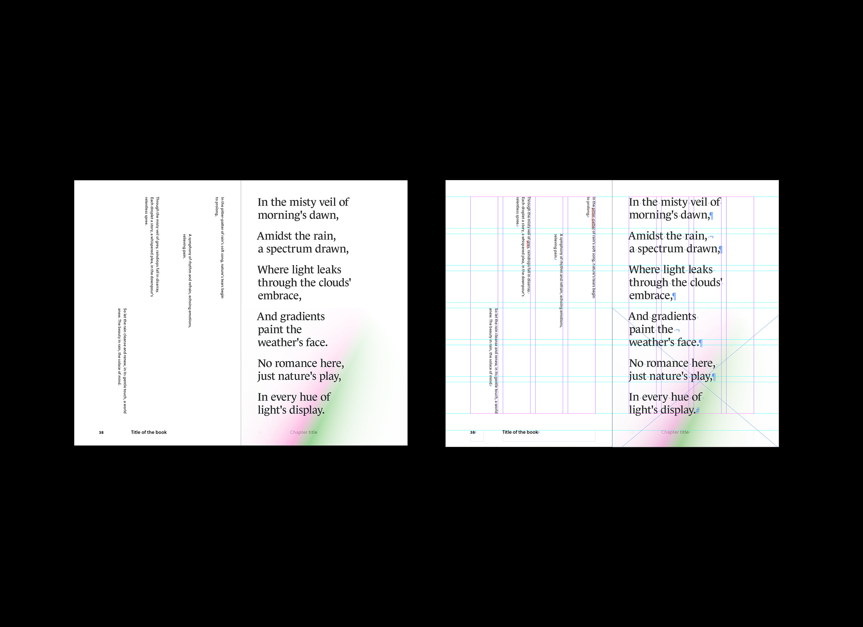 Unique Modern Poetry Book Template Adobe Indesign 5x8 Instant Download ...