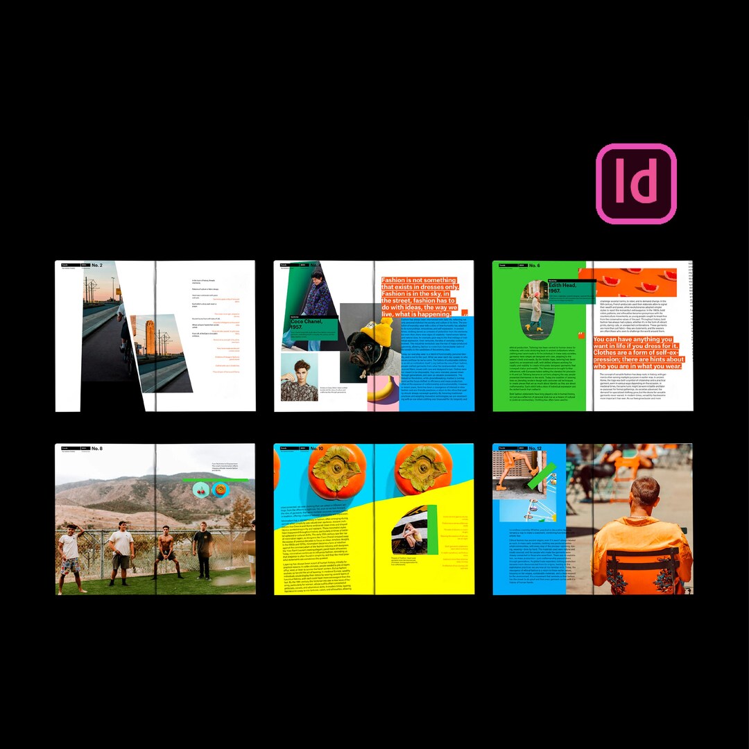 Fun Magazine Indesign Template 7x10.5 - Etsy