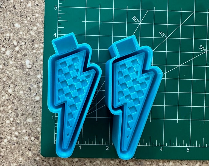 Checkered Lightning Bolt. This is a Digital STL File Only. No Physical ...