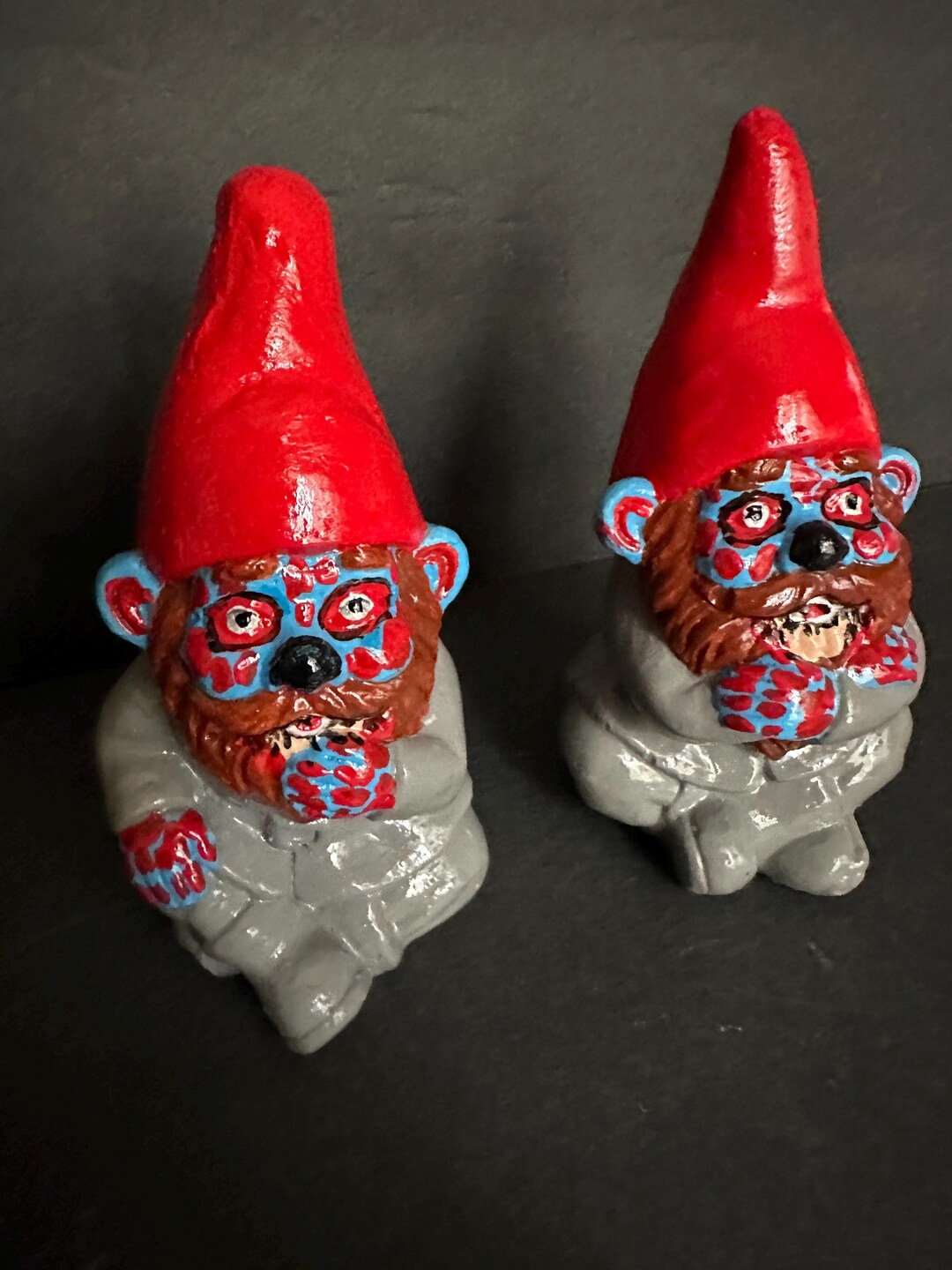Mini Custom Painted Punk Rock Garden Gnomes- 6 Different Characters ...