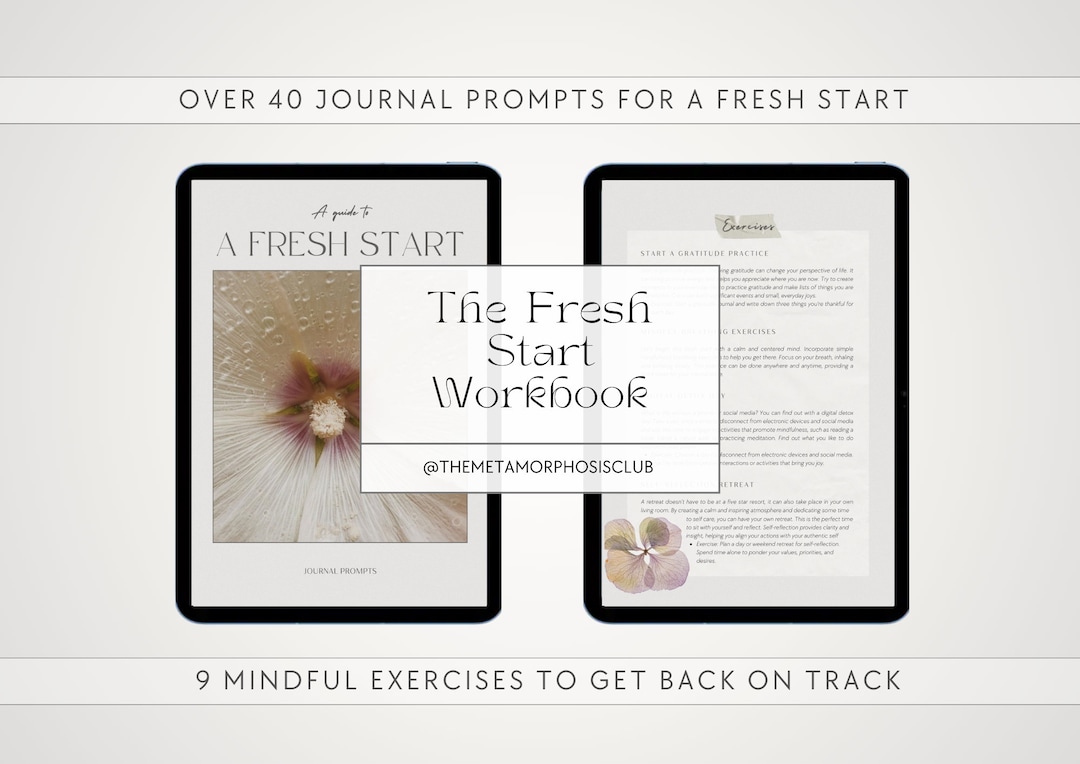 Your Guide to a Fresh Start Workbook - Etsy