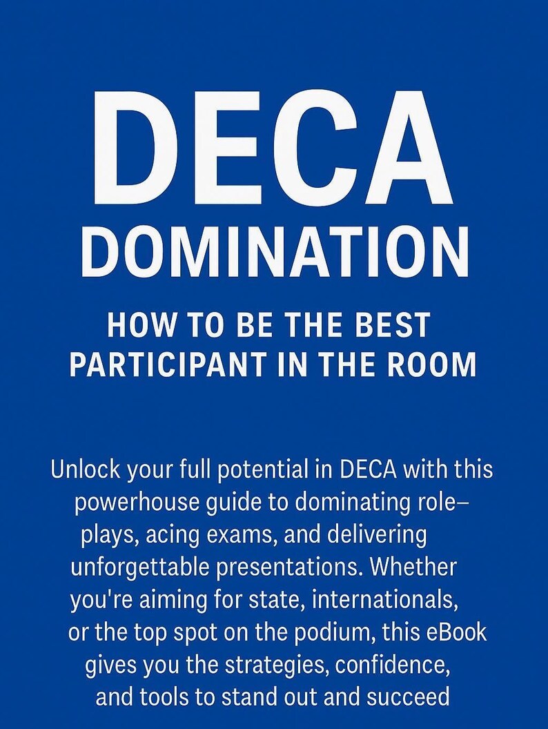 How to Become the Best DECA Participant - Etsy