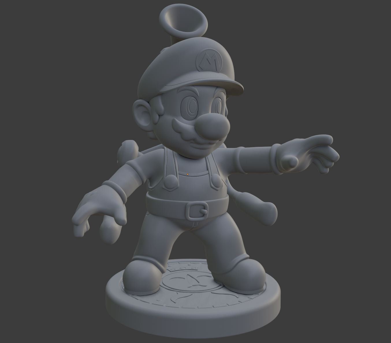 Super Mario Sunshine - 3D Printable Statue - Thunder Workshop - Etsy