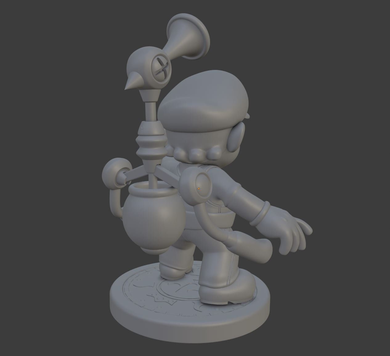 Super Mario Sunshine - 3D Printable Statue - Thunder Workshop - Etsy