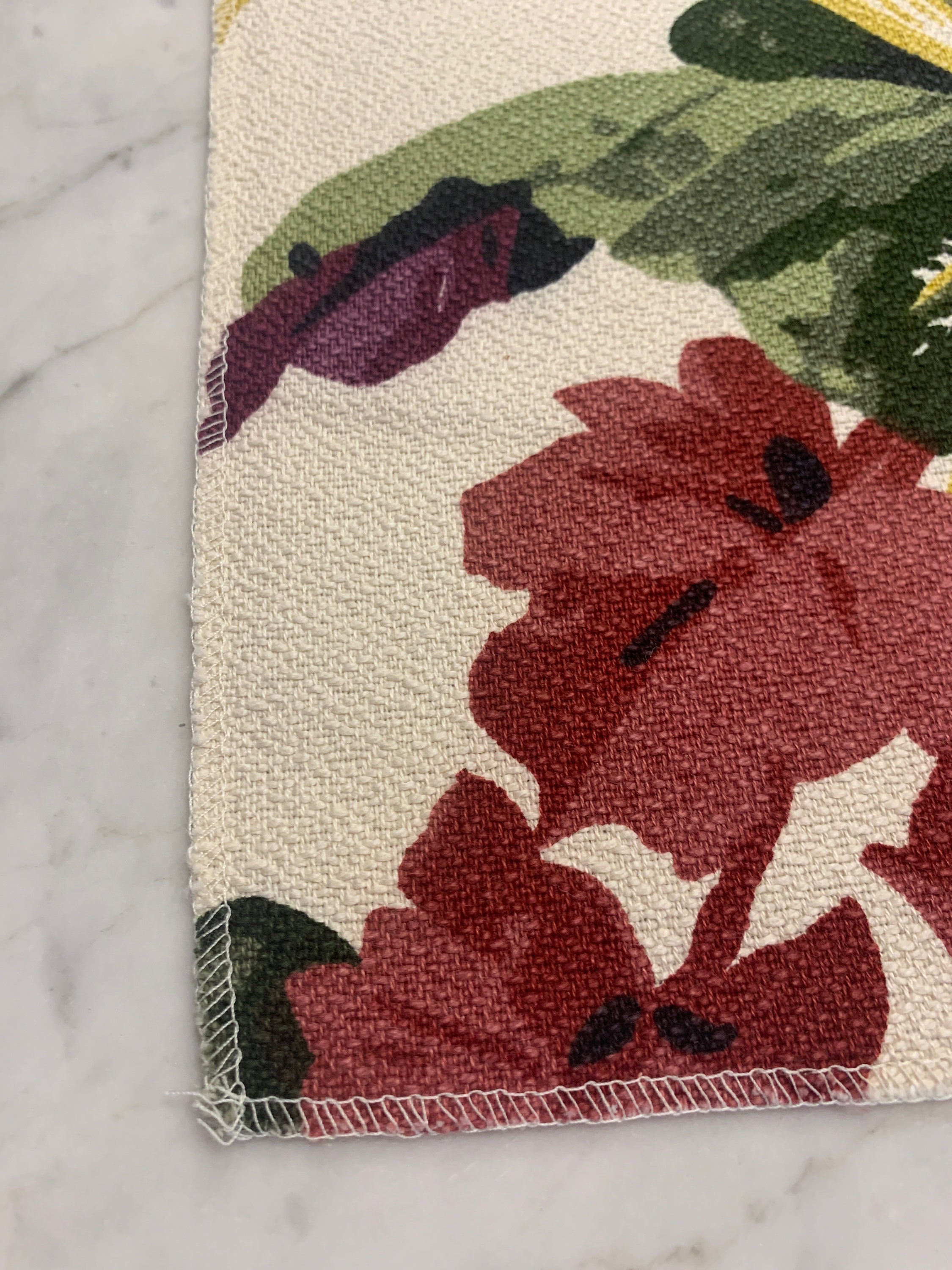 Carmen Miranda /natural- Full Swing Textiles Barkcloth Retired Samples ...